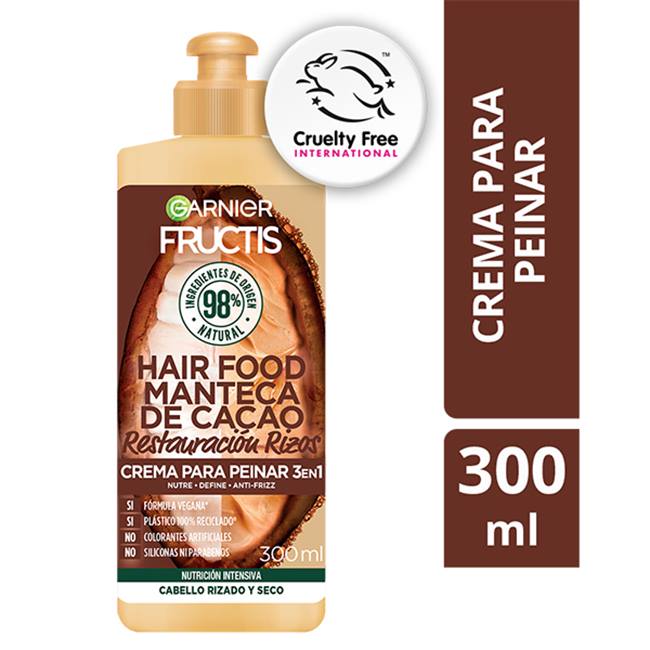 Crema Para Peinar Rizos Fructis Manteca De Cacao | Garnier